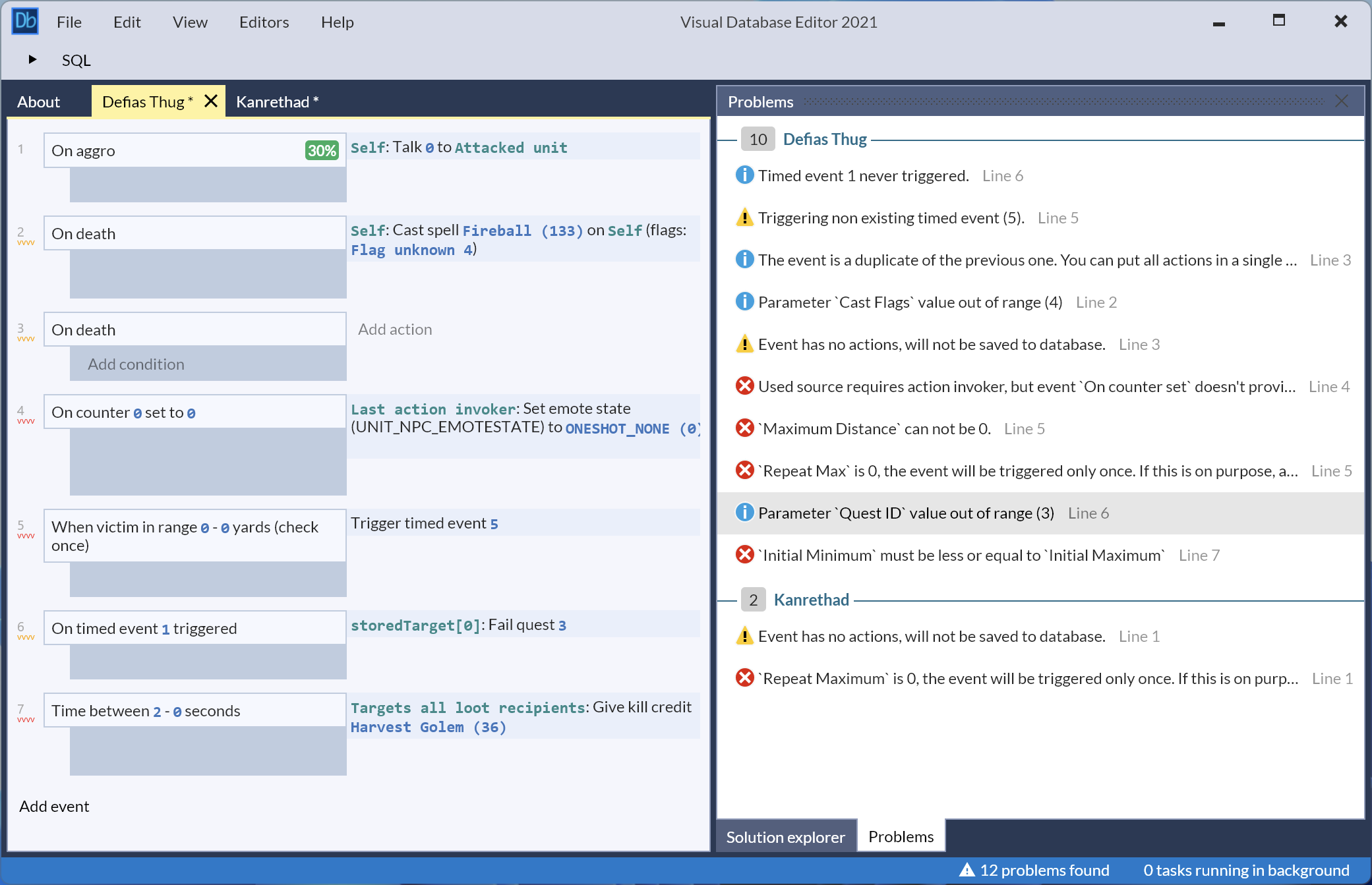 WoW Database Editor :: 2021 Summary