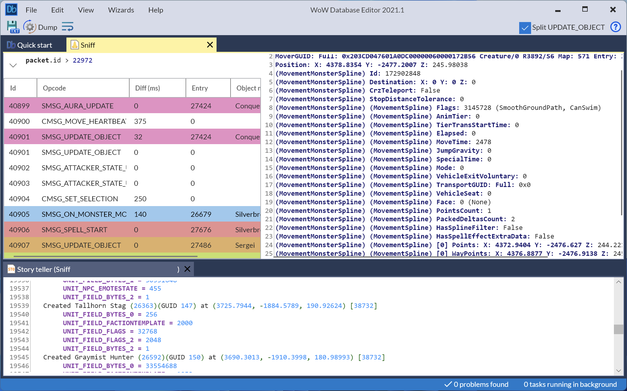 WoW Database Editor :: 2021 Summary
